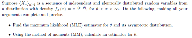 Solved Suppose {Xn}n21 is a sequence of independent and | Chegg.com
