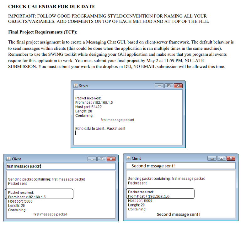 I have to create a chat room. So far I have done it | Chegg.com