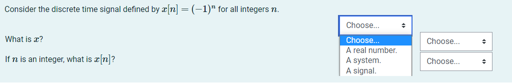 Solved Consider the discrete time signal defined by x[n] | Chegg.com