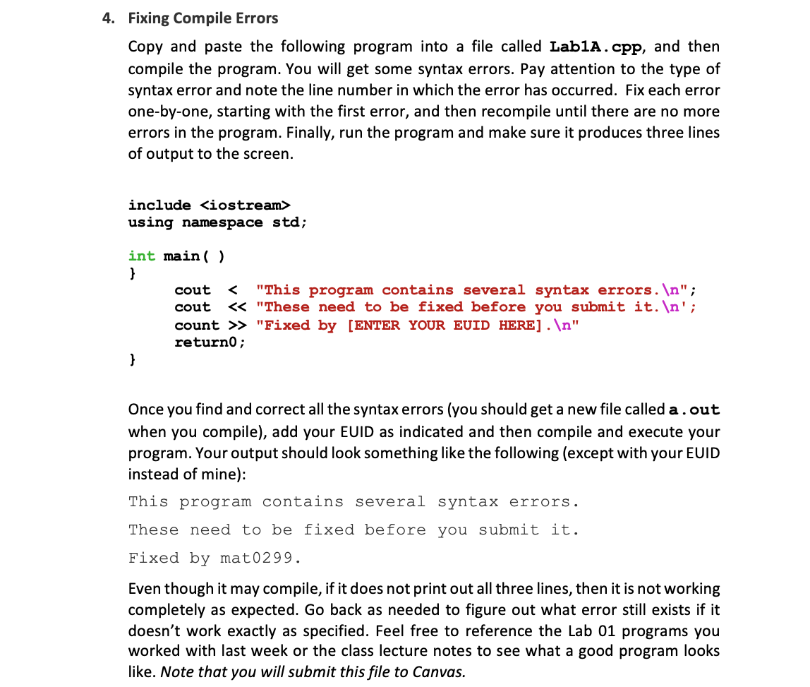 Solved Hello, I am really stuck and confused on my first lab | Chegg.com