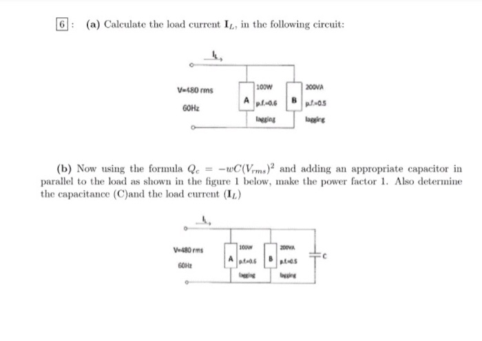 Solved (a) Calculate the load current I_L, in the following | Chegg.com