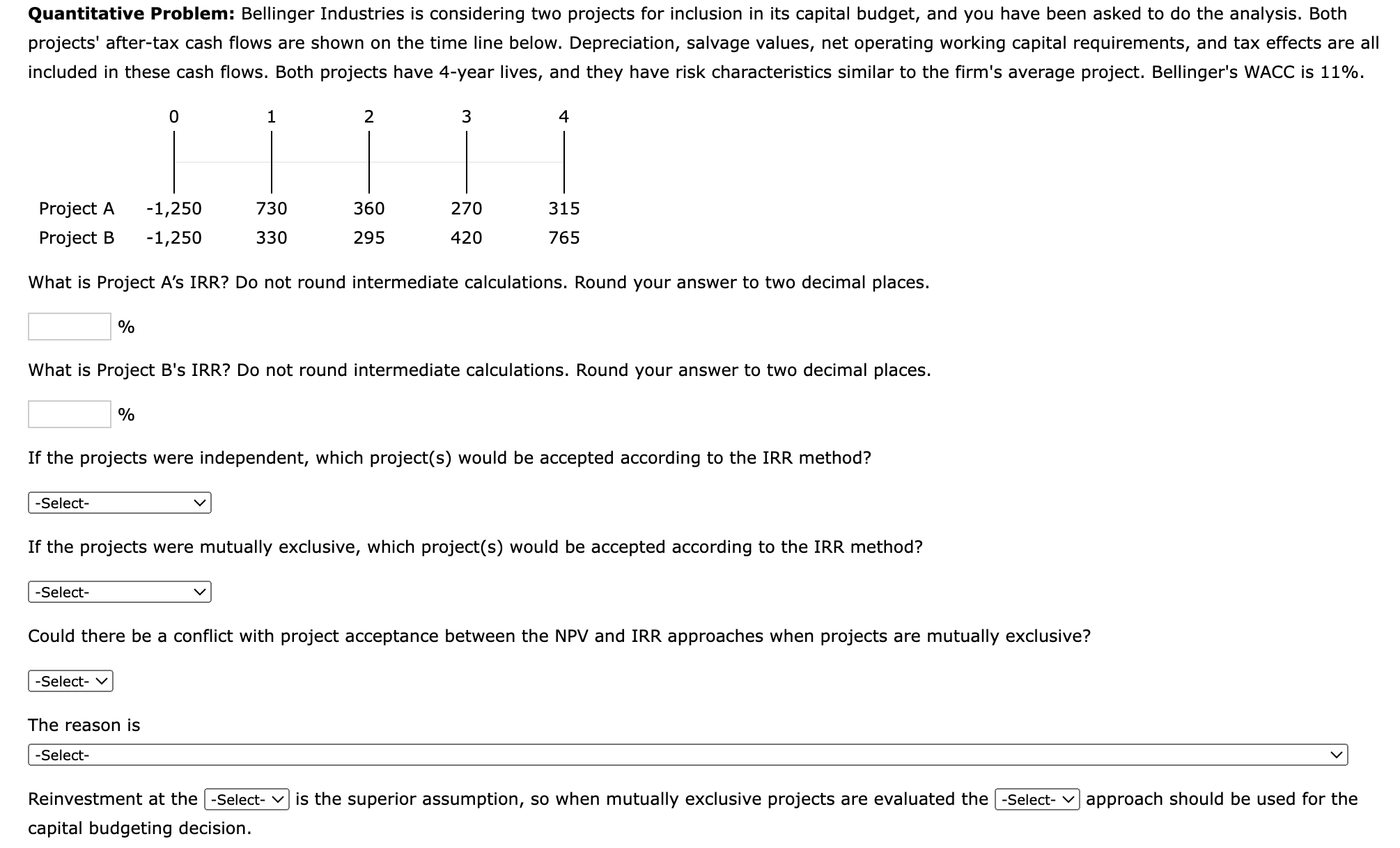 Solved Quantitative Problem: Bellinger Industries is | Chegg.com