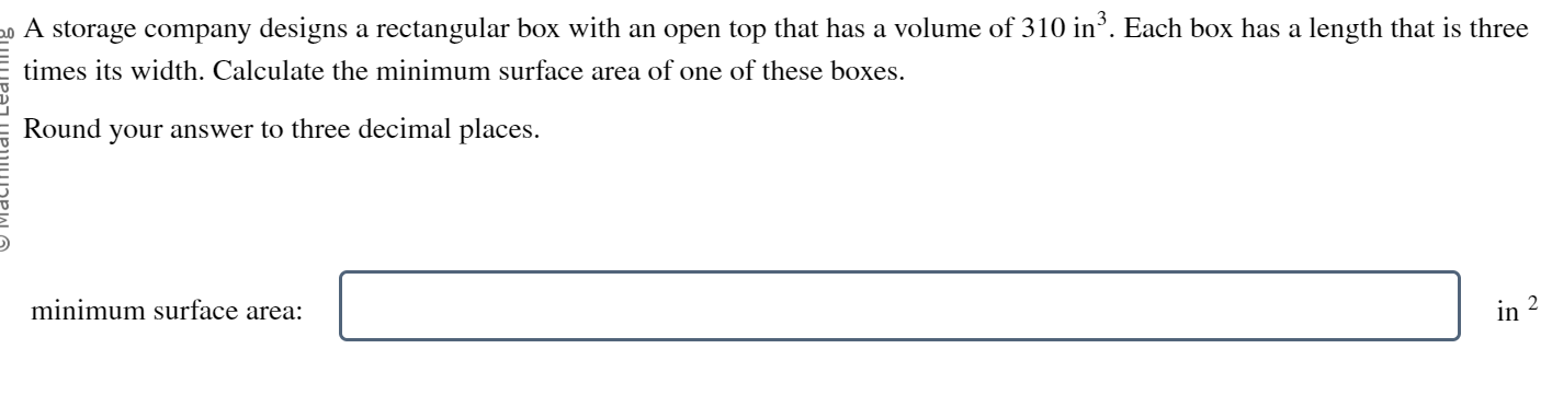 Solved 10 A storage company designs a rectangular box with | Chegg.com