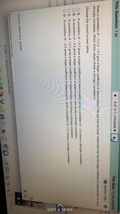 Solved Which of the following statements best describes this | Chegg.com