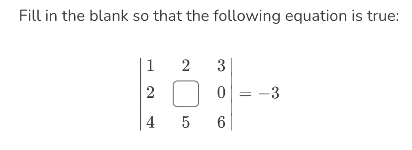 Solved Fill in the blank so that the following equation is | Chegg.com
