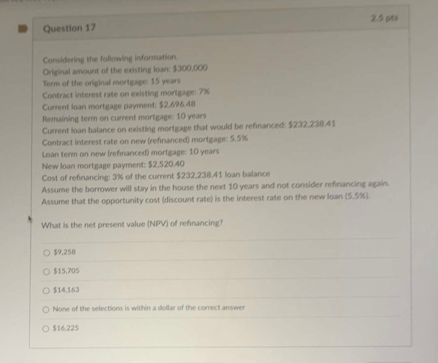Solved Considering the following information,Original amount | Chegg.com