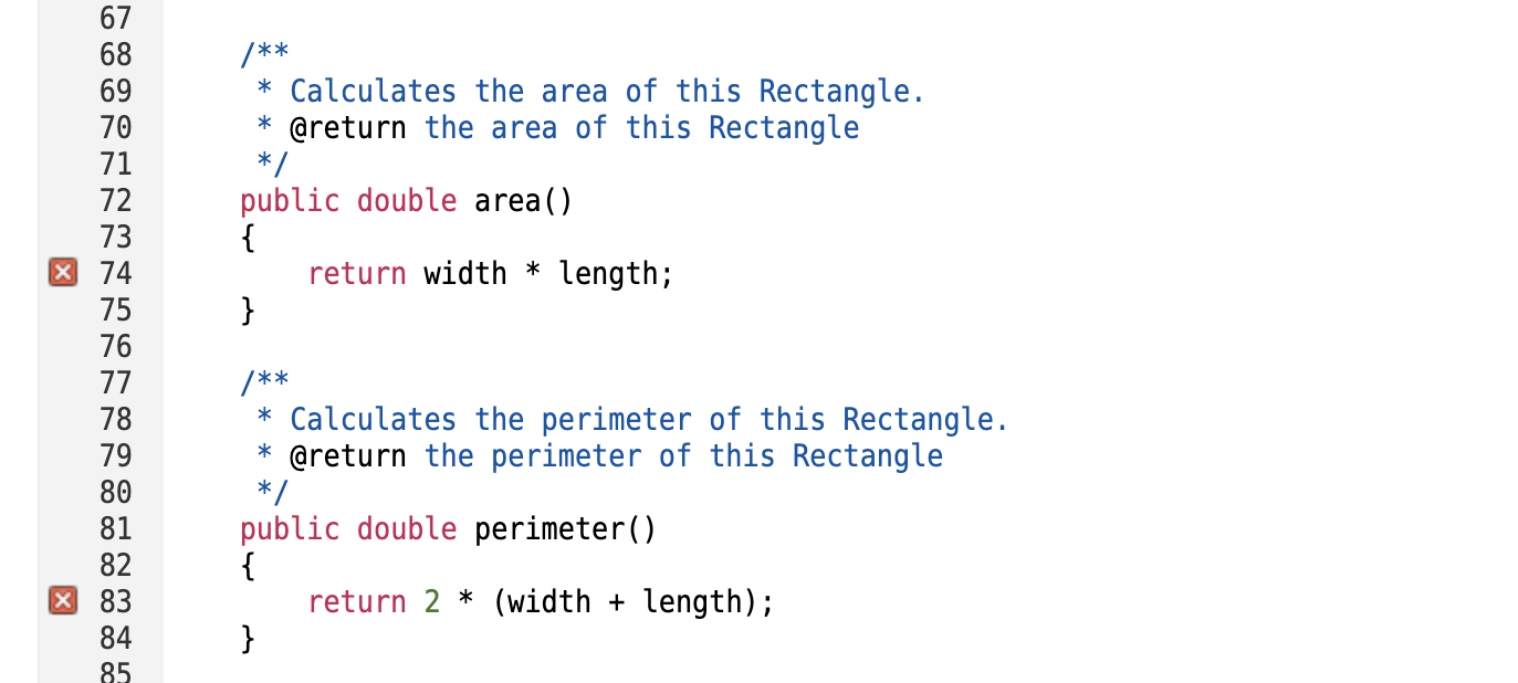 Solved tangle.java/∗∗ ∗ Constructs a new rectangle with the | Chegg.com