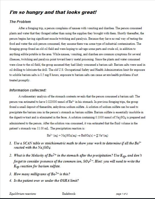 Solved I'm so hungry and that looks great! The Problem After | Chegg.com