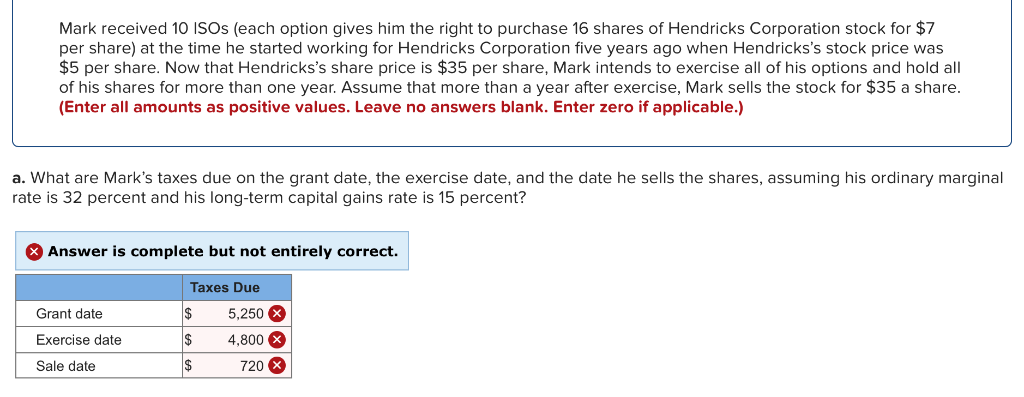 Solved Mark received 10 ISOs (each option gives him the | Chegg.com