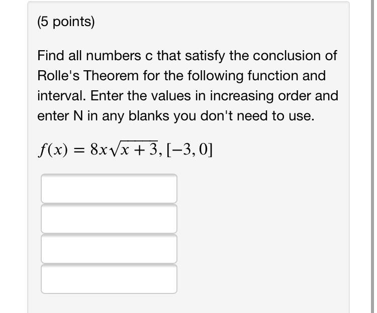 Solved Find all numbers c that satisfy the conclusion of | Chegg.com