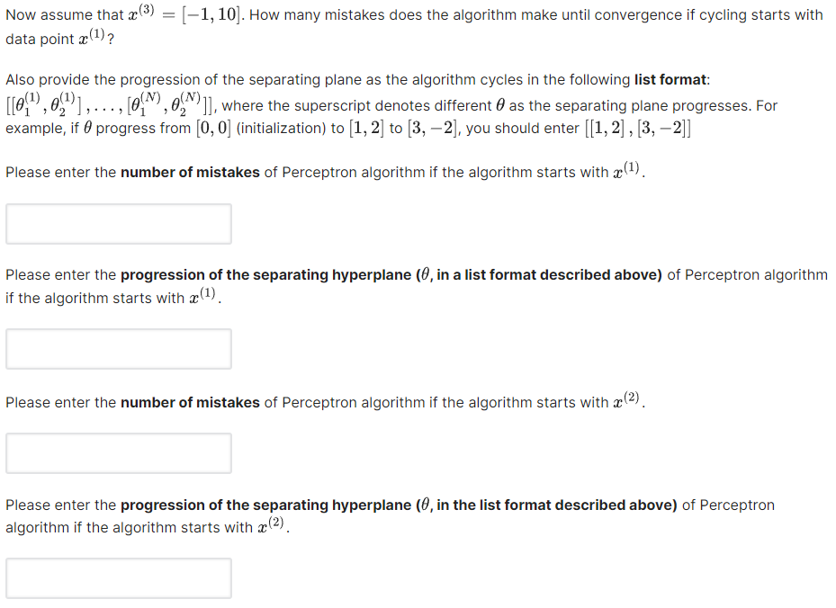 Solved In this problem, we will investigate the perceptron | Chegg.com