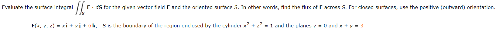 Solved Evaluate the surface integral S F · dS for the given | Chegg.com