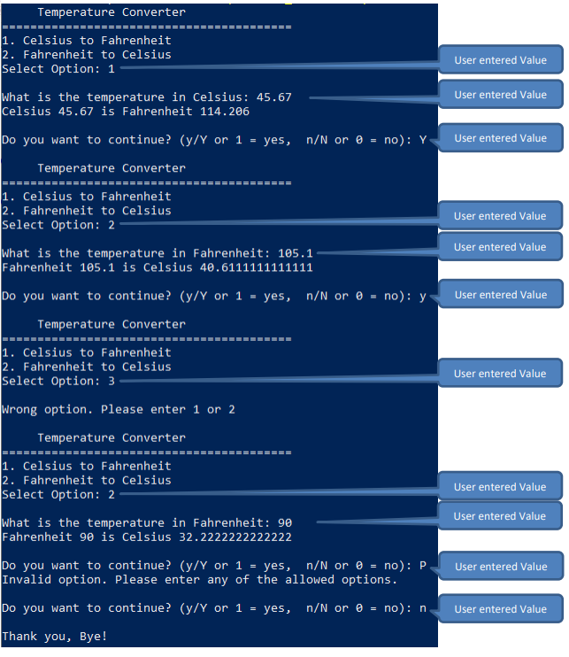 Solved Write a PowerShell script to convert temperature from | Chegg.com