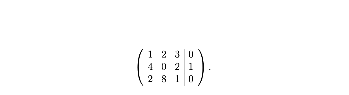 Solved (2 points) Row reduce the following augmented matrix | Chegg.com