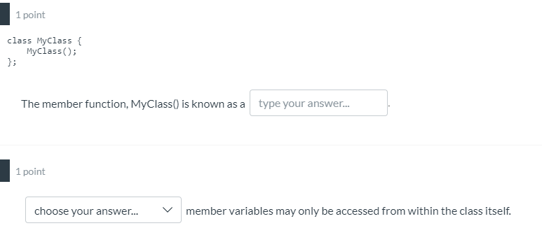 Solved 1 point struct MyStruct { int some_integer; The | Chegg.com