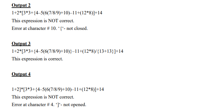 Input Your program will take an arithmetic expression | Chegg.com