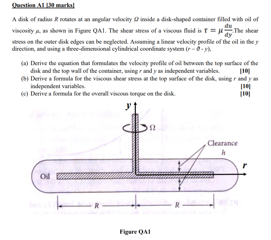 Solved Question A1 (30 marks A disk of radius R rotates at | Chegg.com