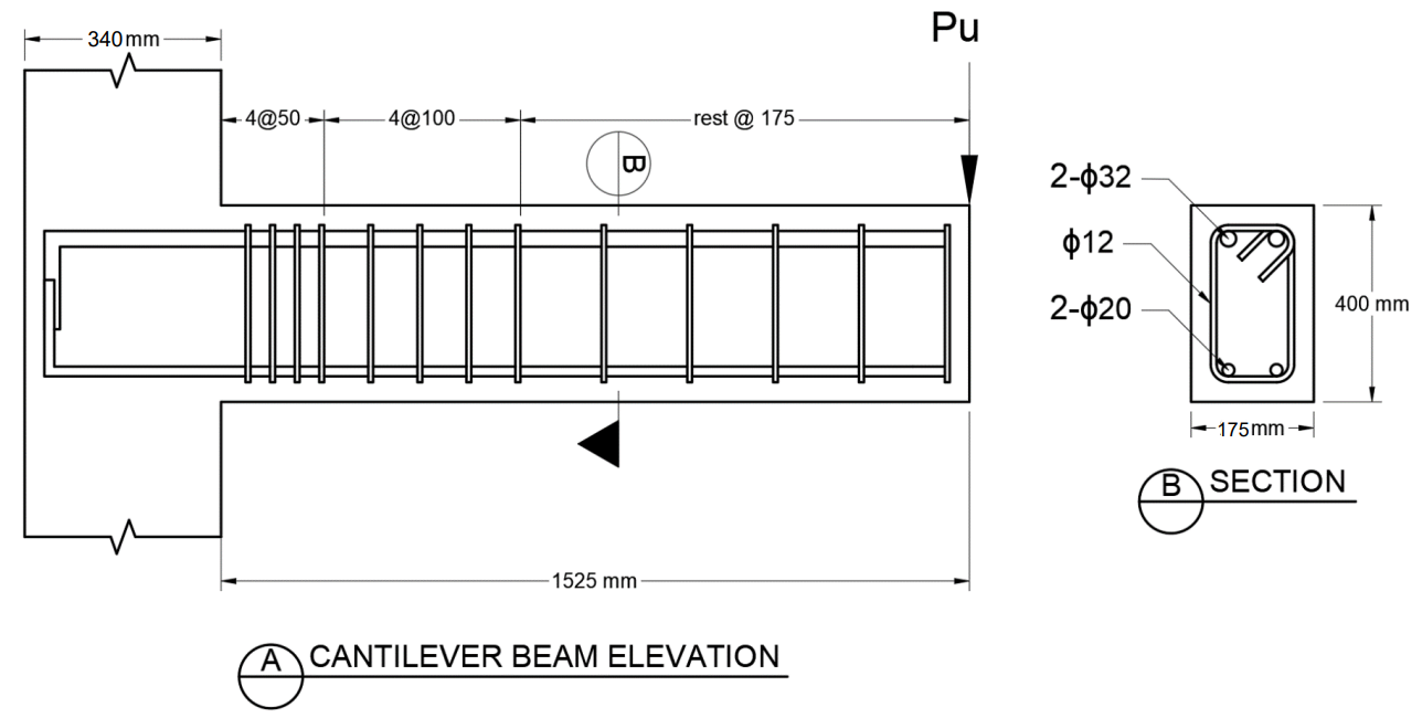 Solved The details of the cantilever beam are shown below. | Chegg.com