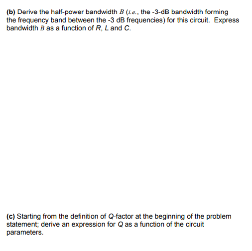 Solved Problem 6 RLC Resonator (20 points) [This should be | Chegg.com