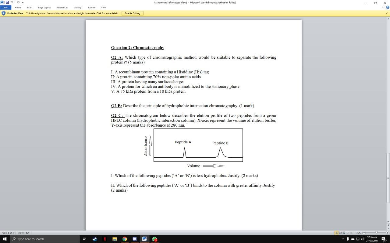 Solved Assignment 3 (Protected View) - Microsoft Word | Chegg.com