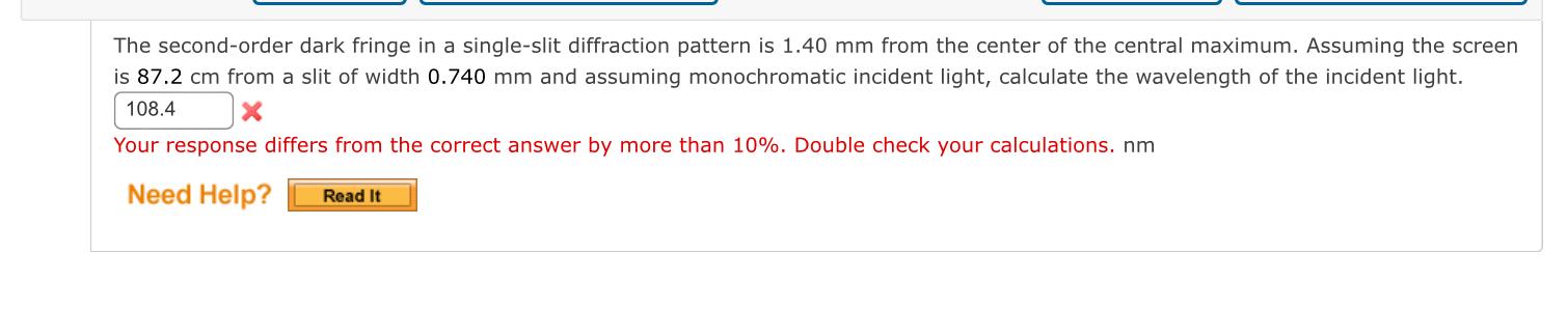 Solved The second-order dark fringe in a single-slit | Chegg.com