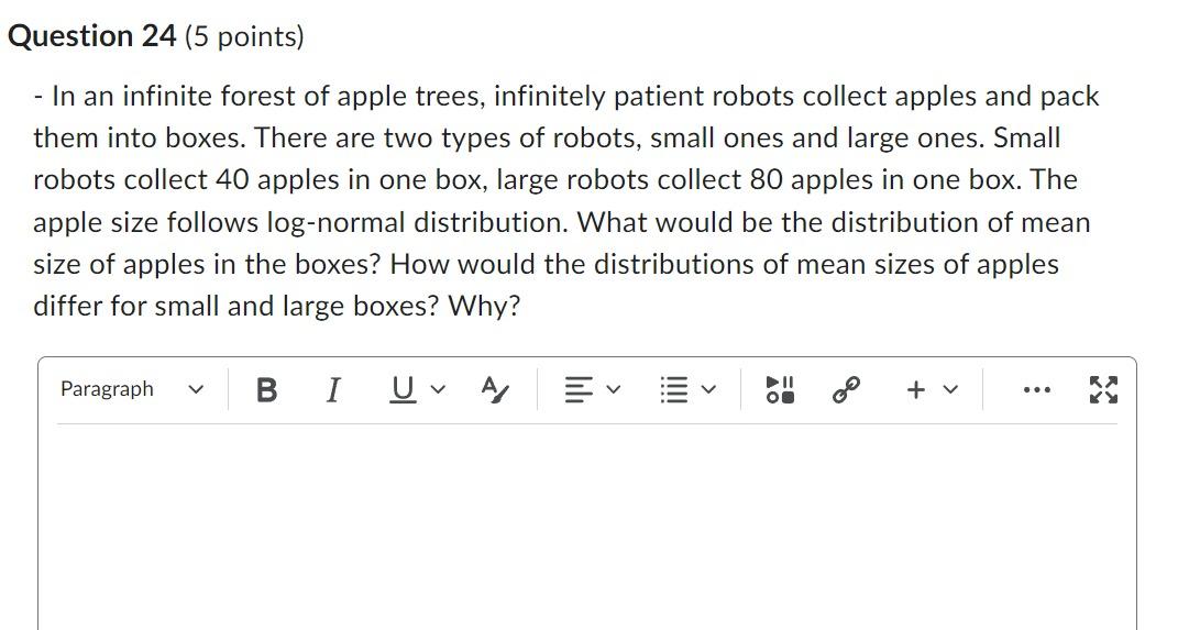 - In an infinite forest of apple trees, infinitely | Chegg.com