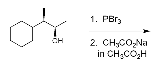 Solved 1. PBr3 OH 2. CH3CO2Na in CH3CO2H | Chegg.com