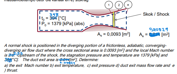 Solved A normal shock is positioned in the diverging portion | Chegg.com