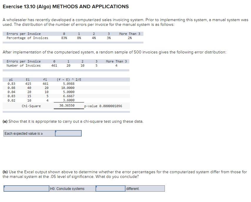 Solved Exercise 13.10 (Algo) METHODS AND APPLICATIONS A | Chegg.com