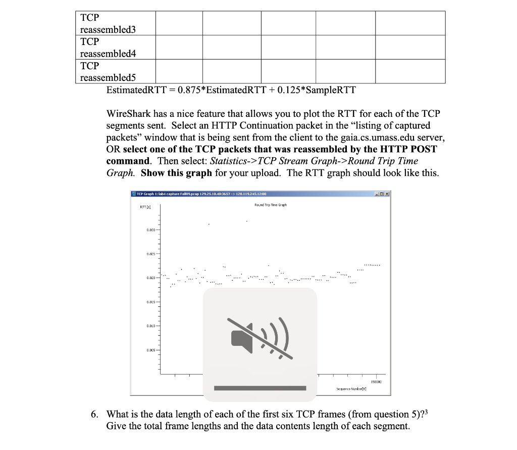Solved 3 Tcp Analysis Answer The Following Questions For