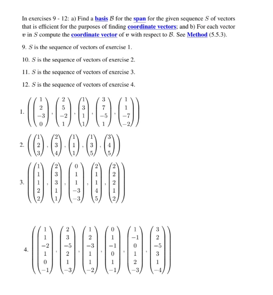 Solved Question 11 ﻿please, will upvoteIn exercises 9 - 12: | Chegg.com