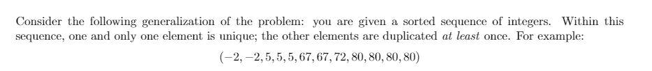 Solved Write the pseudocode to find the singleton | Chegg.com