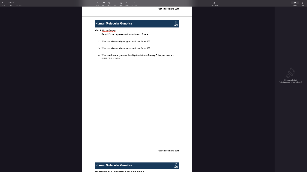Human Molecular Genetics EXERCISE 1: PATTERNS OF | Chegg.com