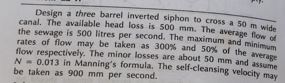 Solved PLY. ximum and minimum Design a three barrel inverted | Chegg.com