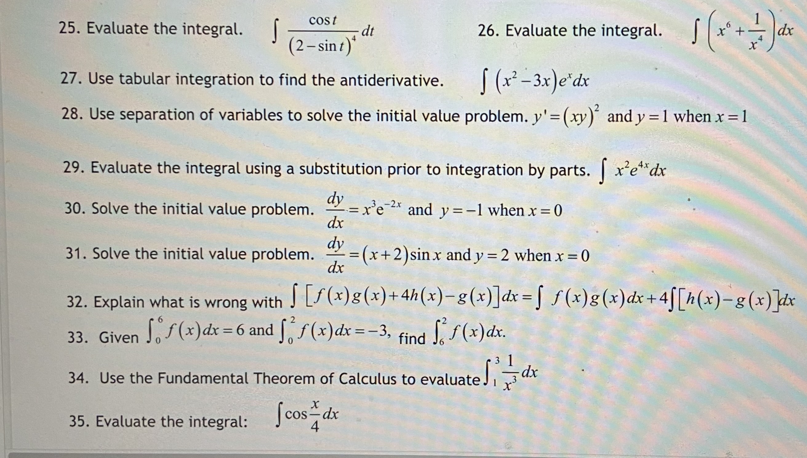Solved Solve 28, 30, 31. Show every step of work. And | Chegg.com