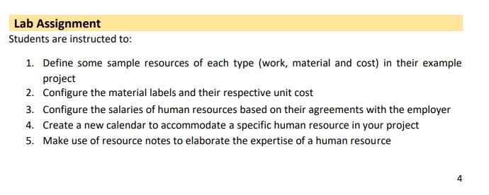 Solved Lab Assignment Students are instructed to: 1. Define | Chegg.com