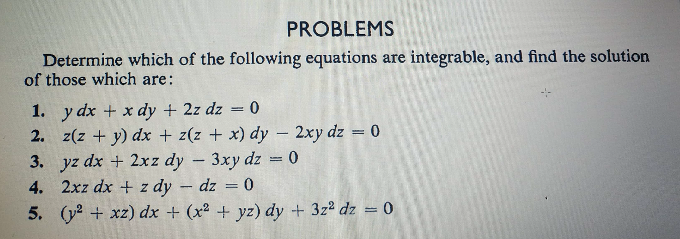 Solved PROBLEMSDetermine which of ﻿the following equations | Chegg.com