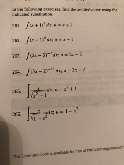 Solved In the following exercises, find the antiderivative | Chegg.com