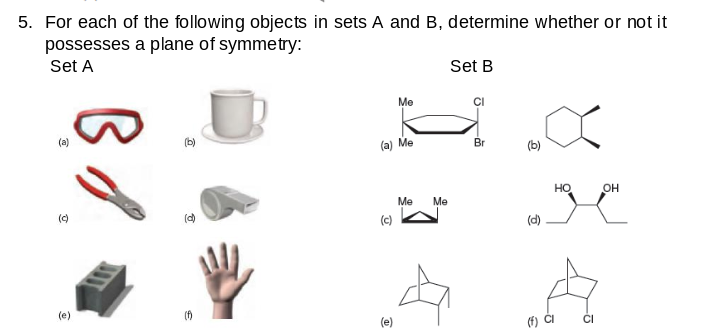 Solved 5. For each of the following objects in sets A and B, | Chegg.com