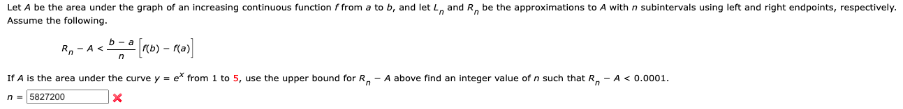 Solved Let A be the area under the graph of an increasing | Chegg.com