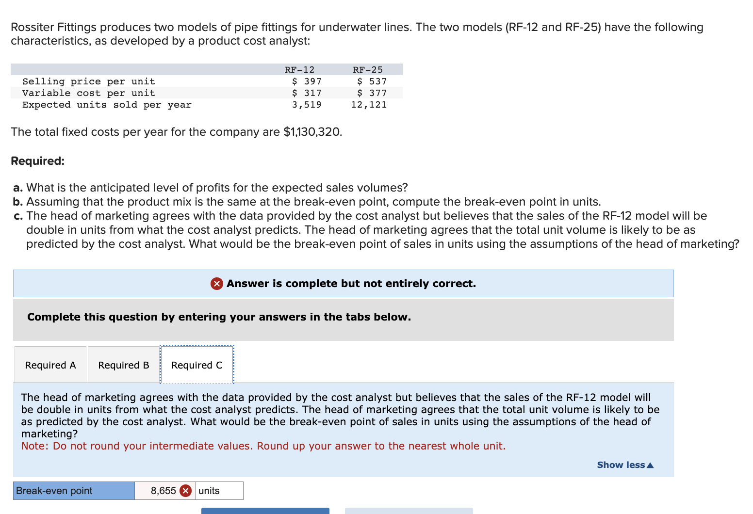Solved Rossiter Fittings produces two models of pipe | Chegg.com