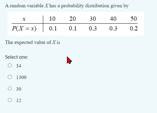 Solved A random variable X has a probability distribution | Chegg.com