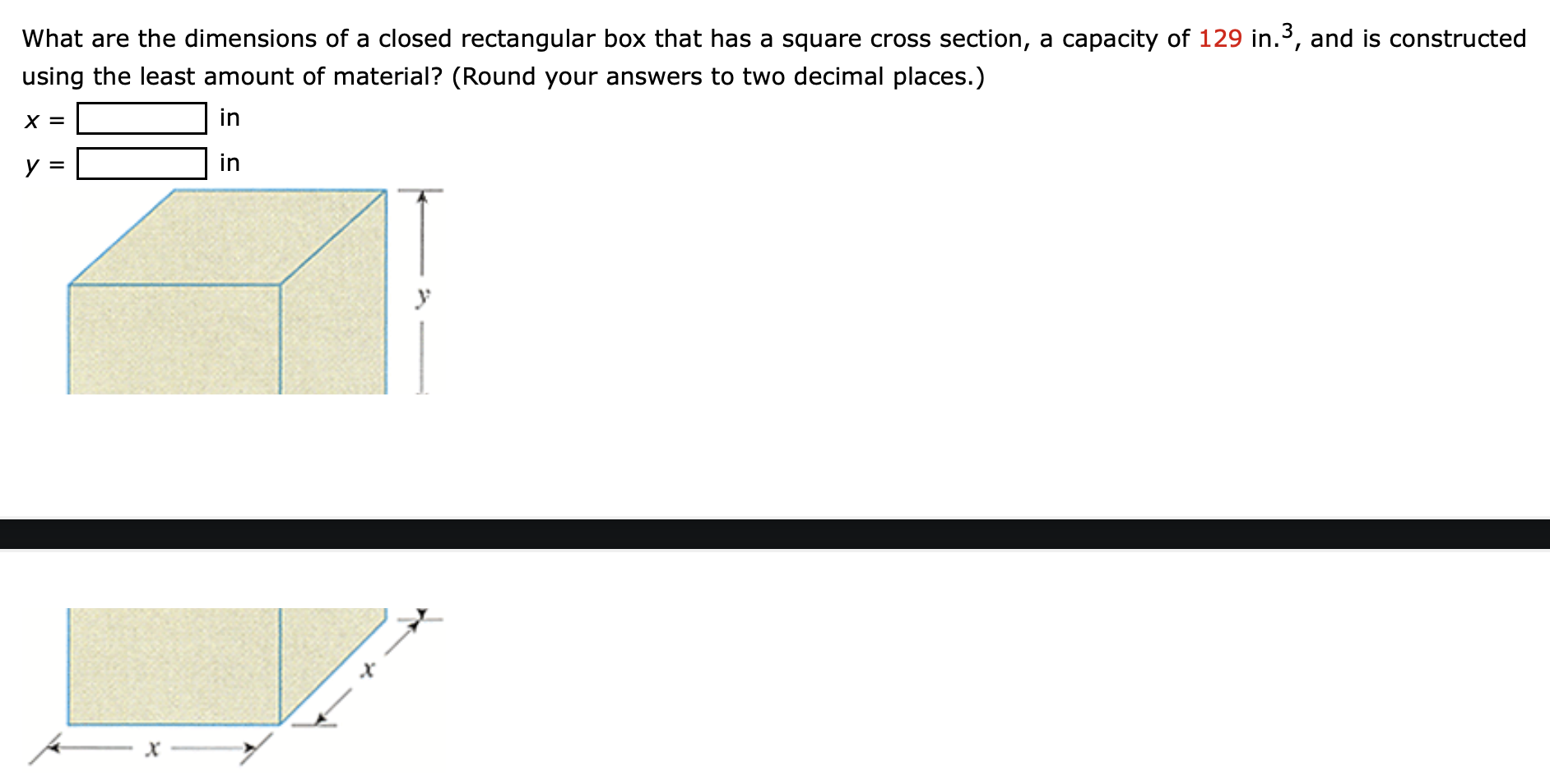 Solved What are the dimensions of a closed rectangular box | Chegg.com