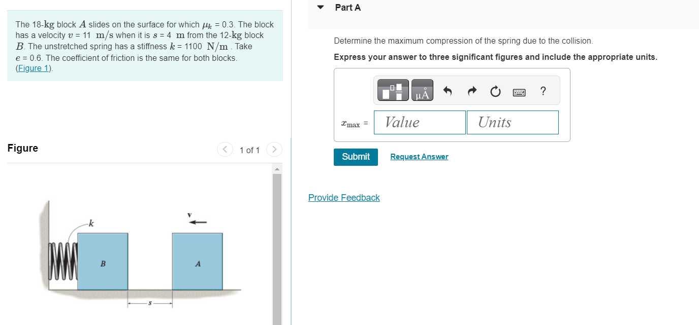 Solved The 18-kg block A slides on the surface for which | Chegg.com