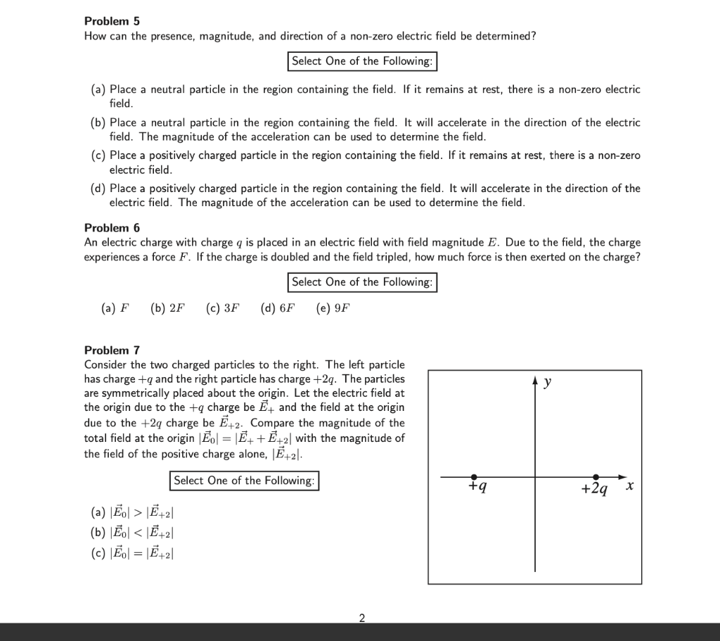 Solved (a) Place a neutral particle in the region containing | Chegg.com