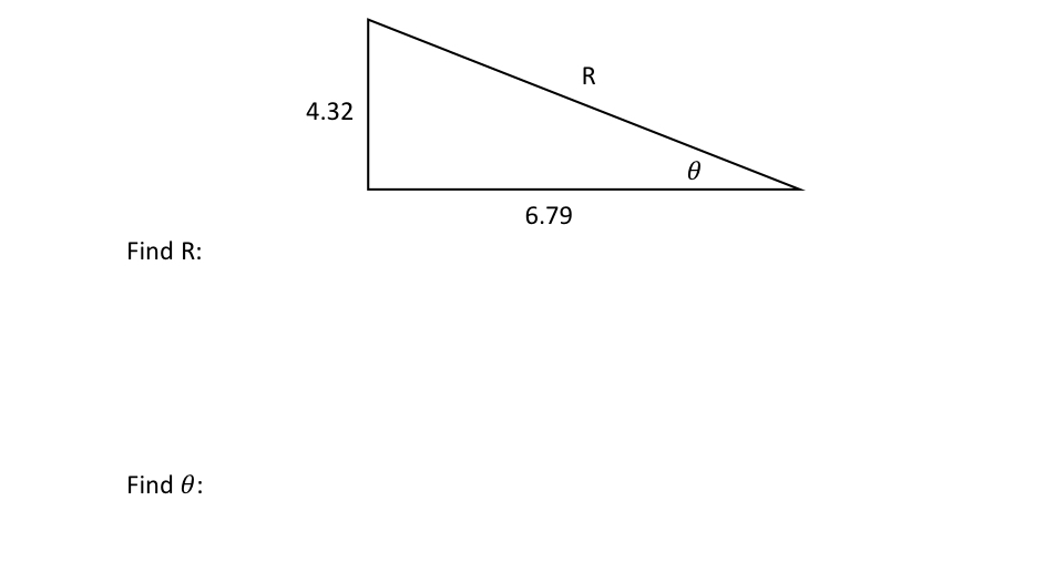 Solved Find R:Find θ ﻿: | Chegg.com