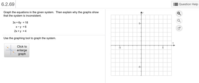 Solved 6.2.69 Question Help Graph the equations in the given | Chegg.com