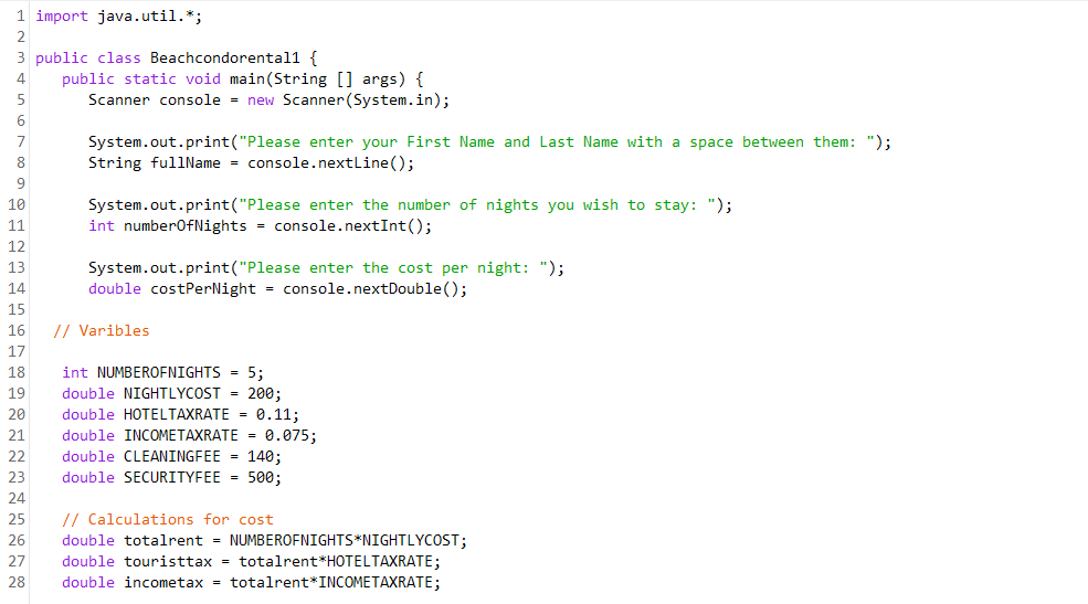 Solved System.out.println("| Secuirty Deposti: \( \$ "+ | Chegg.com