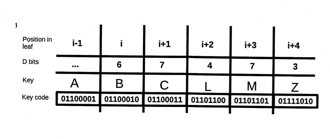 Solved Consider the bit-tree leaf node. Write down the order | Chegg.com