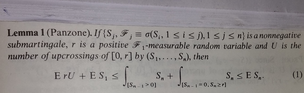 Solved Lemma 1 (Panzone). If(S j. ? j o(S i , l | Chegg.com